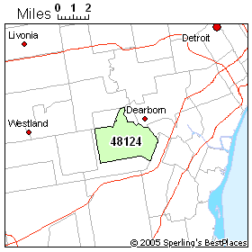 Dearborn Mi Zip Code Map - Map