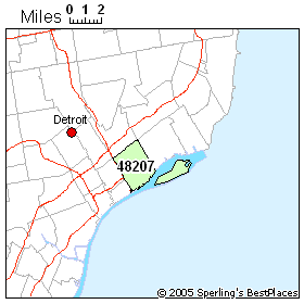 Detroit Michigan Zip Code Map Free - United States Map