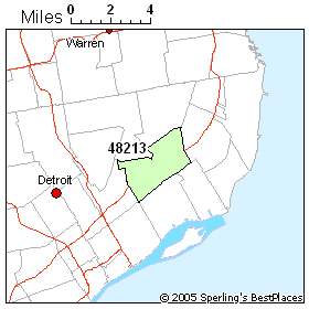 Detroit Michigan Zip Code Map