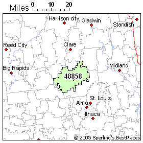 Mount Pleasant Zip Code Map - Map