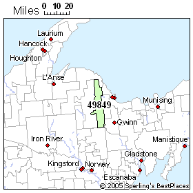 210 Short St Ishpeming Michigan Map - Map