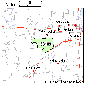 Waukesha County Zip Code Map - Map