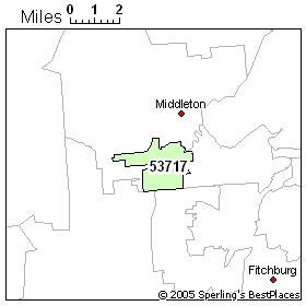 Zip Code Map Madison Wi - Map