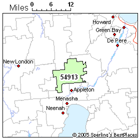 Appleton Wi Zip Code Map - Map