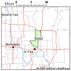 Zip 55117 (St. Paul, MN) Rankings