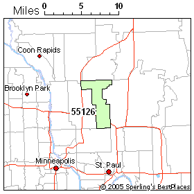 Zip 55126 (Shoreview, MN) Rankings