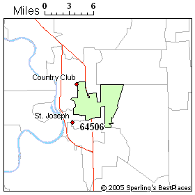 St Joseph Mo Zip Code Map - Map