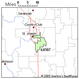 St Joseph Mo Zip Code Map - Map