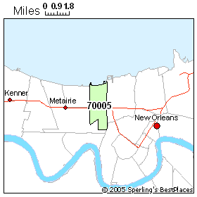 Rankings in Zip 70005 (Metairie, LA)