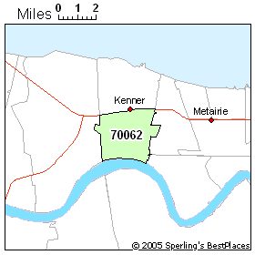 Metairie La Zip Code Map - Map