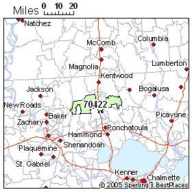Zip 70422 (Amite, LA) Rankings
