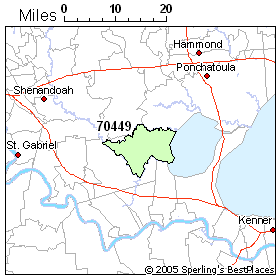 Zip 70449 (Maurepas, LA) Rankings
