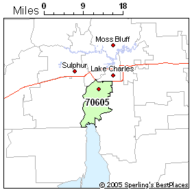 Zip Code Map For Lake Charles La - United States Map