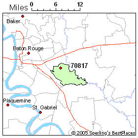 Baton Rouge Zip Code Map - Map