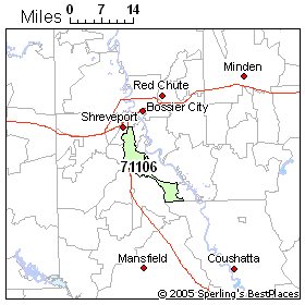 Shreveport La Zip Code Map - Map