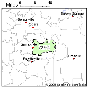 Springdale Ar Zip Code Map - Map