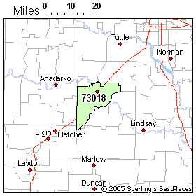 Zip 73018 (Chickasha, OK) Rankings
