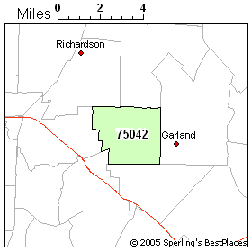 Garland Tx Zip Code Map