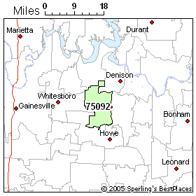 Zip 75092 (Sherman, TX) Rankings