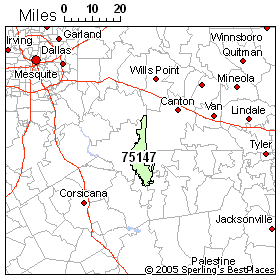 Zip 75147 (Mabank, TX) Rankings
