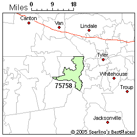 Zip 75758 (Chandler, TX) Rankings