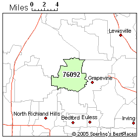 Southlake Tx Zip Code Map - Map