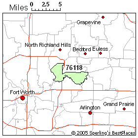 Fort Worth Texas Zip Code Map - Map