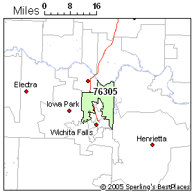 Wichita Falls Tx Zip Code Map - Map