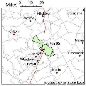 Waco Tx Zip Code Map - Map