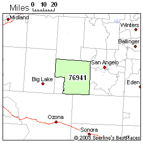 Zip 76941 (Mertzon, TX) Rankings