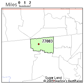 77083 Zip Code Map Houston