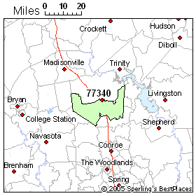 Huntsville Tx Zip Code Map - Map