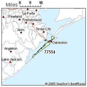 Zip Code Map Galveston County - Map of world