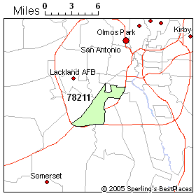 Rankings in Zip 78211 (San Antonio, TX)