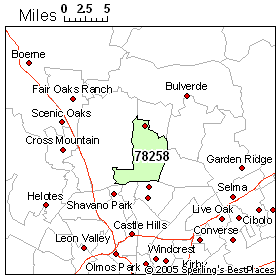 San Antonio Tx Zip Code Map - Map