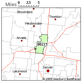 Denver (zip 80221), Colorado