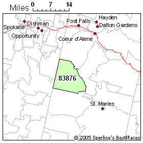 Zip 83876 (Worley, ID) Rankings