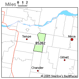 Zip Code Map In Mesa Az - United States Map