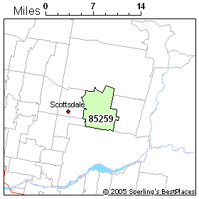 Scottsdale Zip Code Map - United States Map