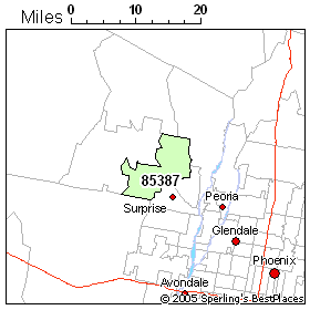 Rankings in Zip 85387 (Surprise, AZ)