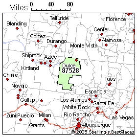 Dulce New Mexico Map