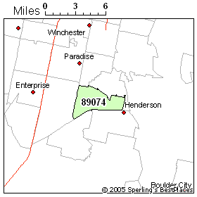 Henderson Nevada Zip Code Map - Map