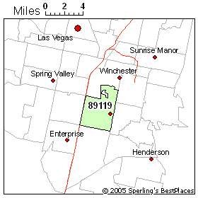 Best Place to Live in Las Vegas (zip 89119), Nevada