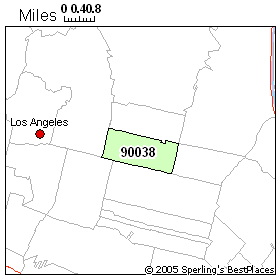 90038 90201 Zip Code Map - Map