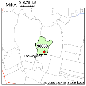 West Hollywood Zip Code Map - Map