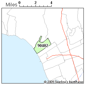 Zip Code Map Santa Monica - Map
