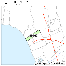 Zip Code Map Santa Monica - Map