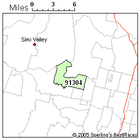 Canoga Park Zip Code Map - United States Map