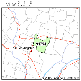 Monterey Park Zip Code Map - Map