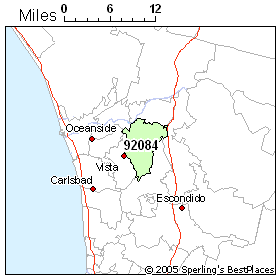 Vista Ca Zip Code Map - Map